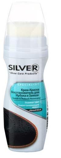 Жидкая краска для обуви для Замши и Нубука Silver, 75 мл - купить с ...