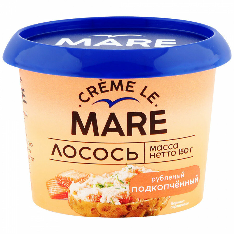 Лосось Creme Le Mare Рубленый Подкопченный 150 г - купить с доставкой в ...